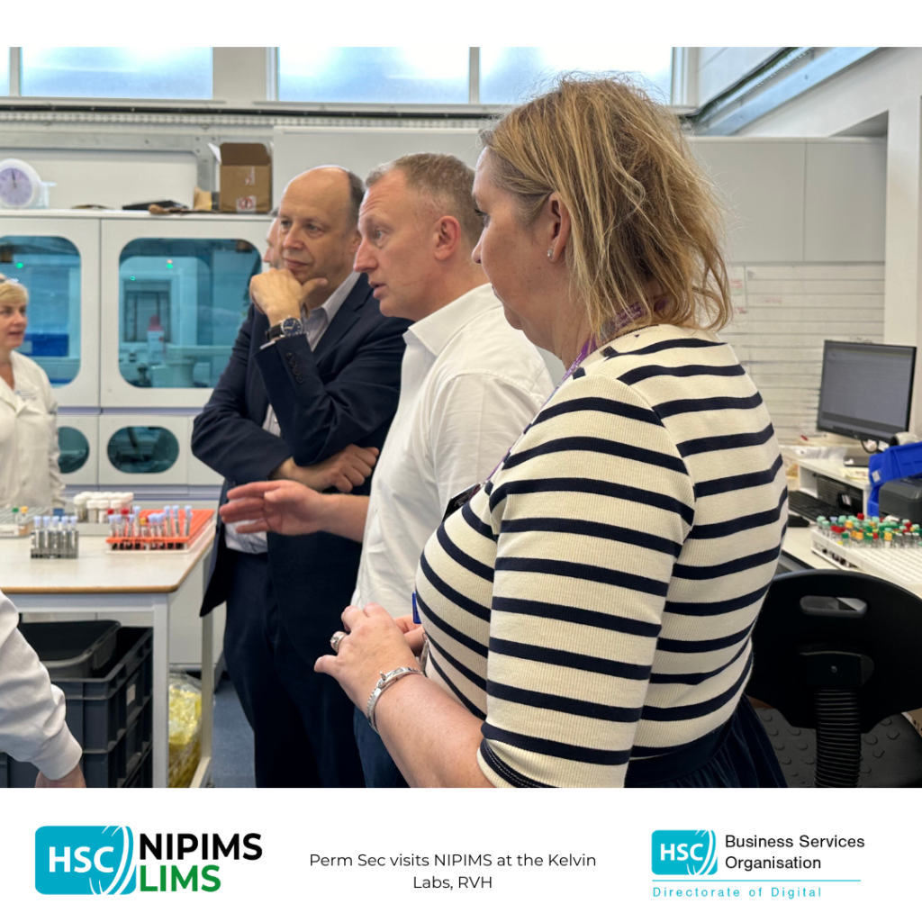 Peter May (Perm Sec) visits CoreLims Project at RVH Belfast - Business ...